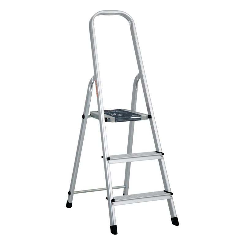 Escalera tubular plegable, 3 peldaños, aluminio, Truper - FERRETERIA F ...