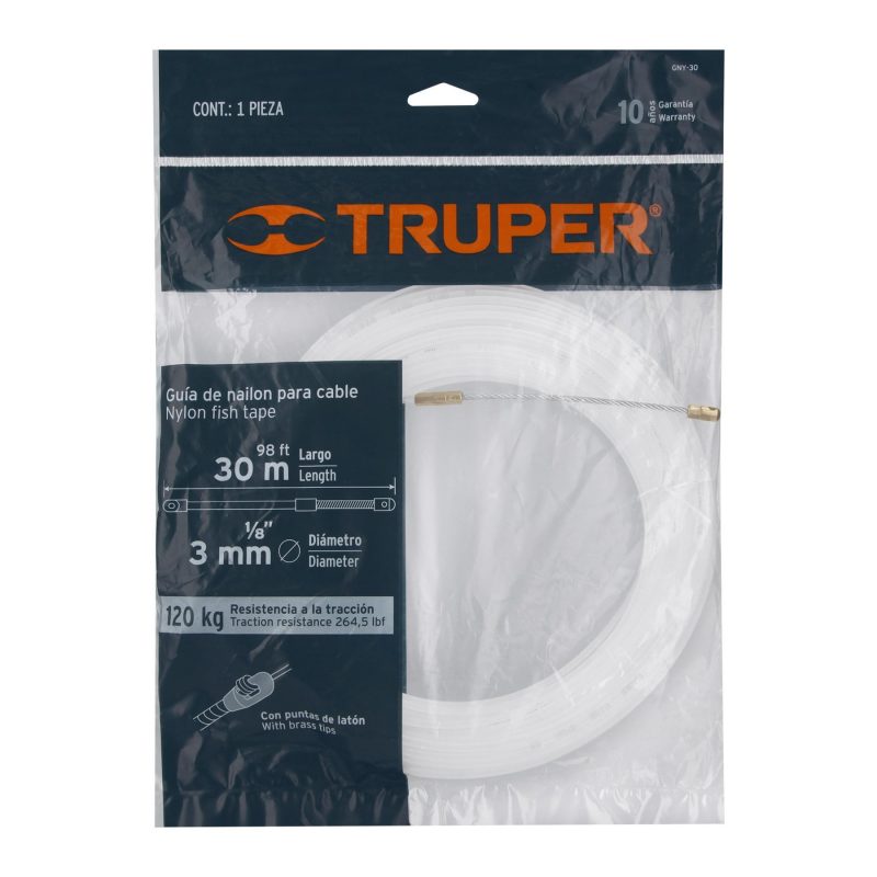 Guía de nylon de 30 m para cable, Truper - FERRETERIA F&C PROVIDER SAC
