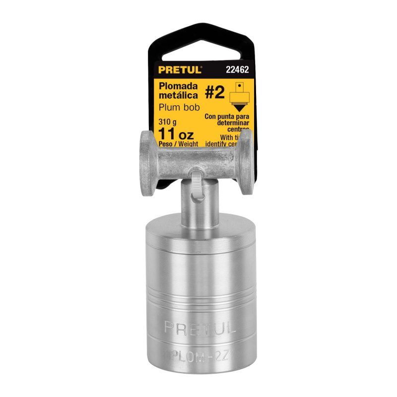 Plomada metálica de 310 g con centro, Pretul - FERRETERIA F&C PROVIDER SAC