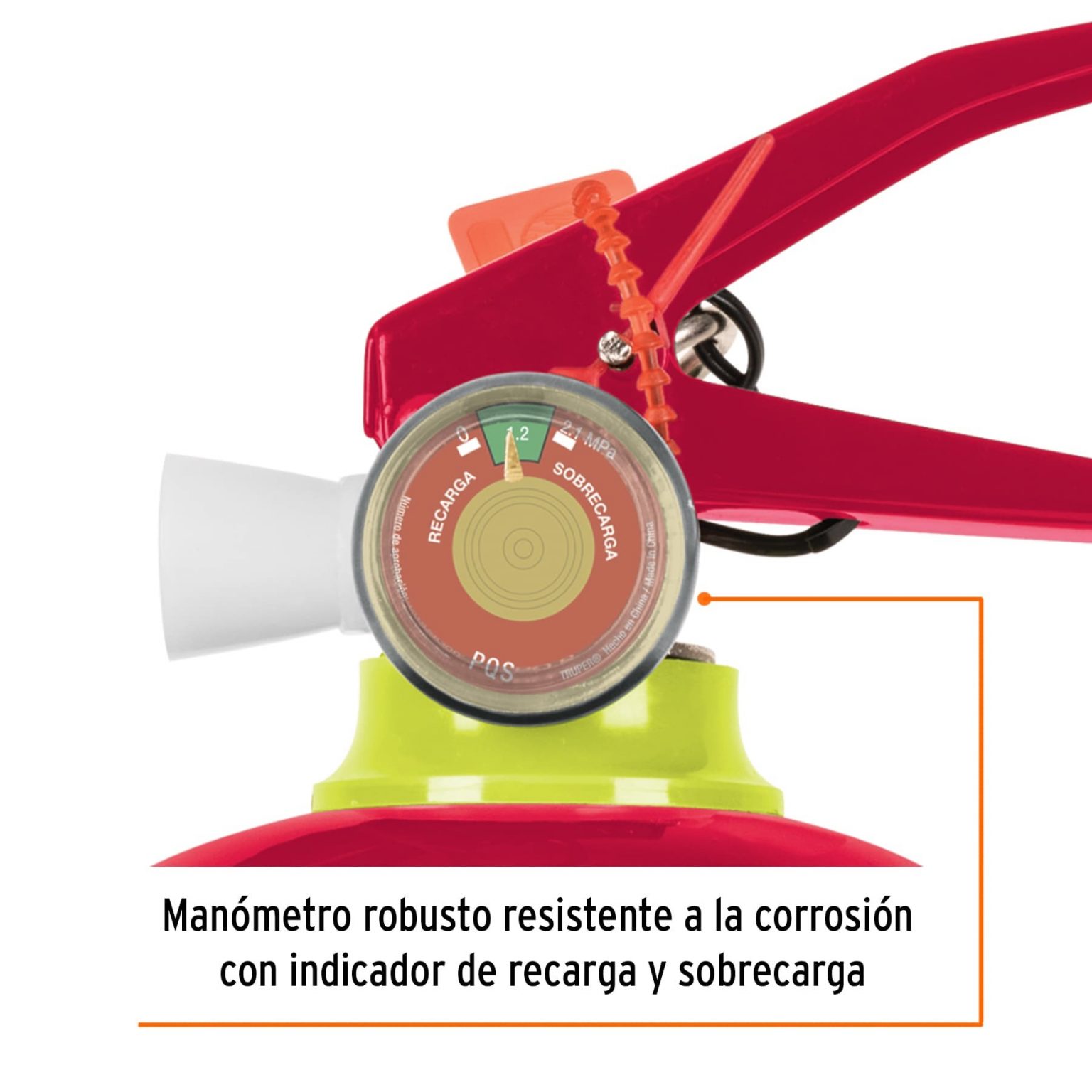 Extintor portátil recargable 1 kg, polvo tipo ABC, Truper - FERRETERIA ...