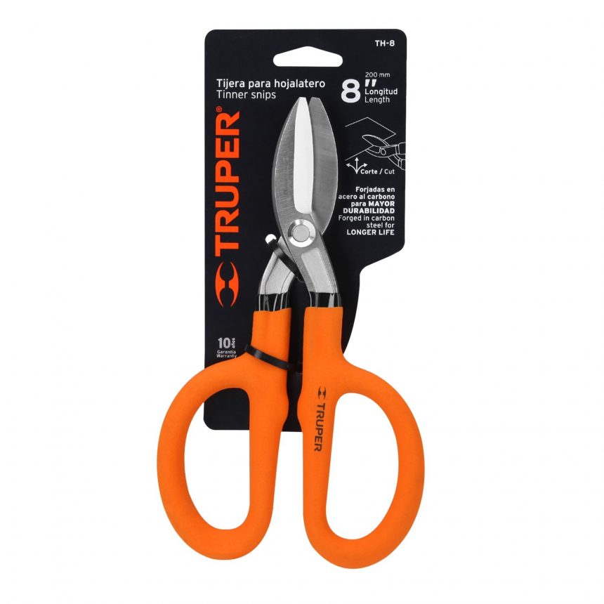 Tijera para hojalatero 8", Truper - FERRETERIA F&C PROVIDER SAC